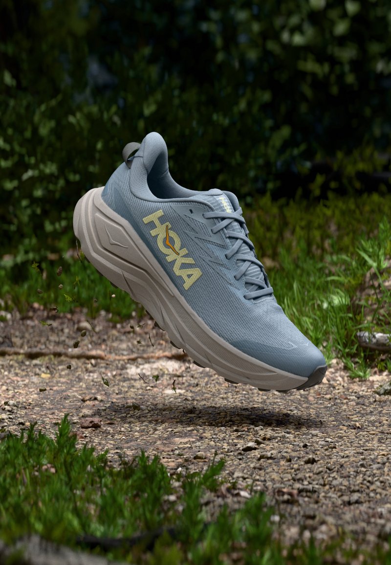 HOKA CHALLENGER 8 GTX - Løpesko for mark - washed blue/cement/blå ...