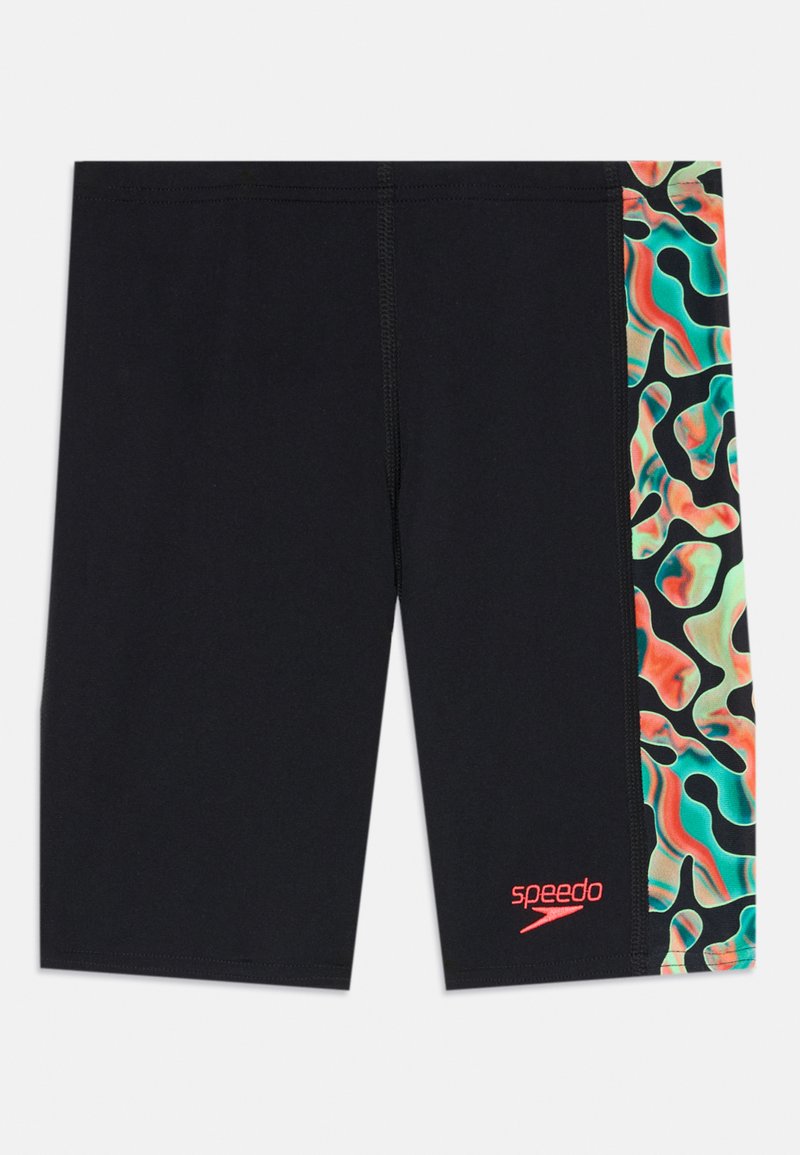 Speedo BOYS DIGITAL PANEL JAMMER - Swimming trunks - neon coral/black ...