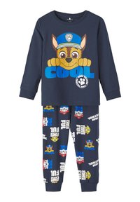 Name it NMMJABUR PAWPATROL NIGHT - Pyžamová sada - dark sapphire/tmavě ...