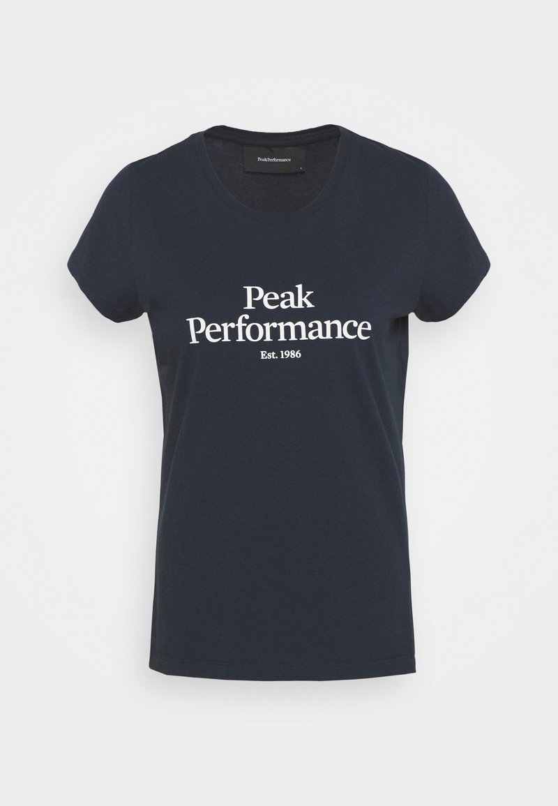 Peak Performance ORIGINAL TEE - Print T-shirt - blue shadow/dark blue ...