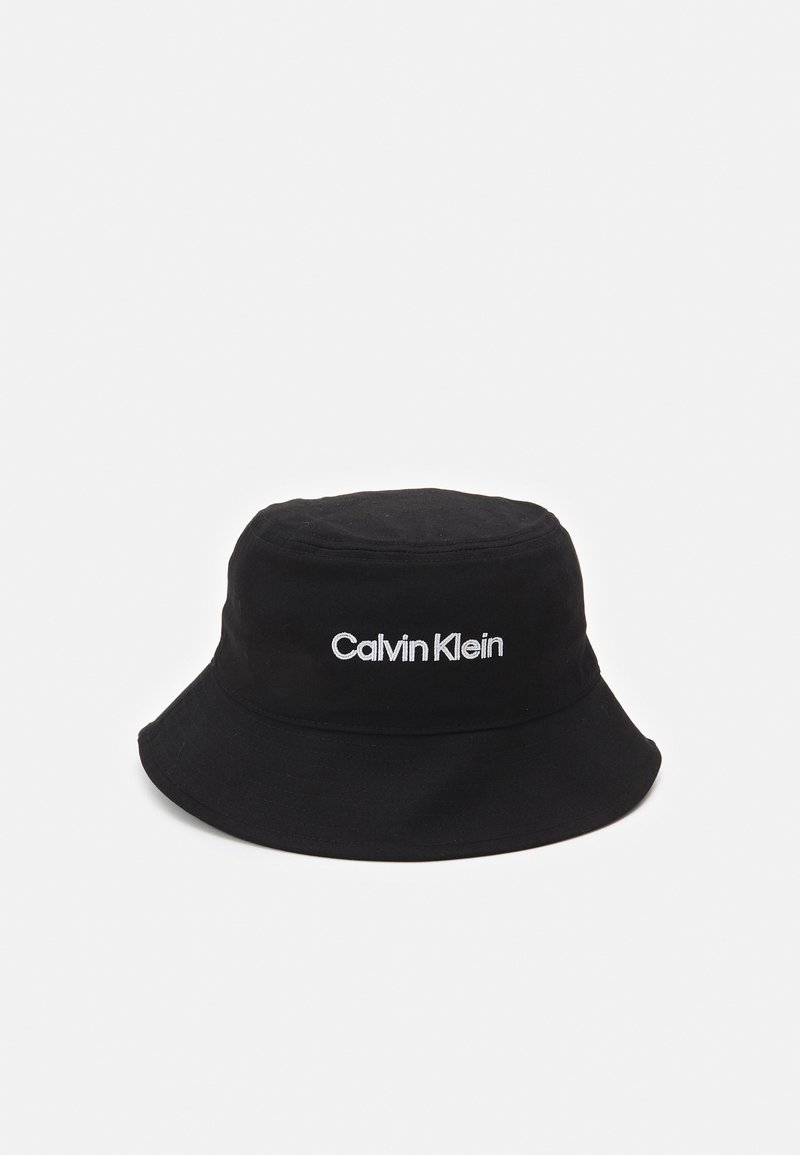Calvin Klein DOUBLE LINE EMBRO BUCKET UNISEX - Hut - black/schwarz ...