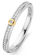 Ti Sento Milano MIT ZIRKONIA VERGOLDET - Ring - silber/silberfarben ...