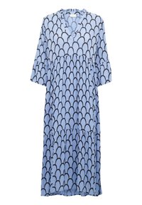 Kaffe KAKARINA AMBER LONG - Freizeitkleid - green flower and leaf print ...