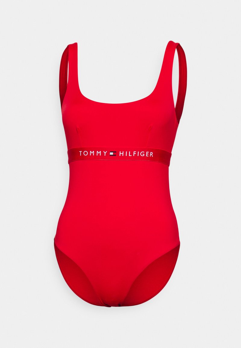 Tommy Hilfiger ONE PIECE - Swimsuit - primary red/red - Zalando.co.uk