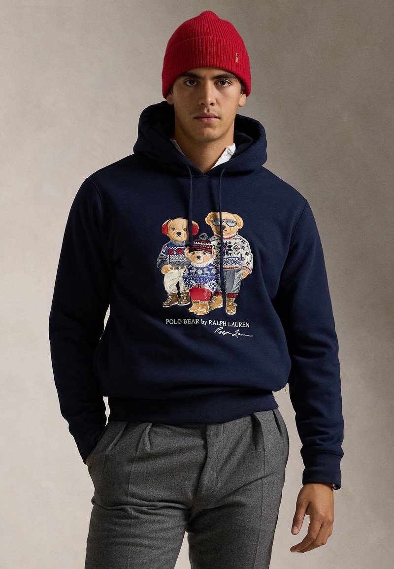 Polo Ralph Lauren POLO BEAR FAMILY FLEECE HOODIE - Hoodie - navy/dark ...
