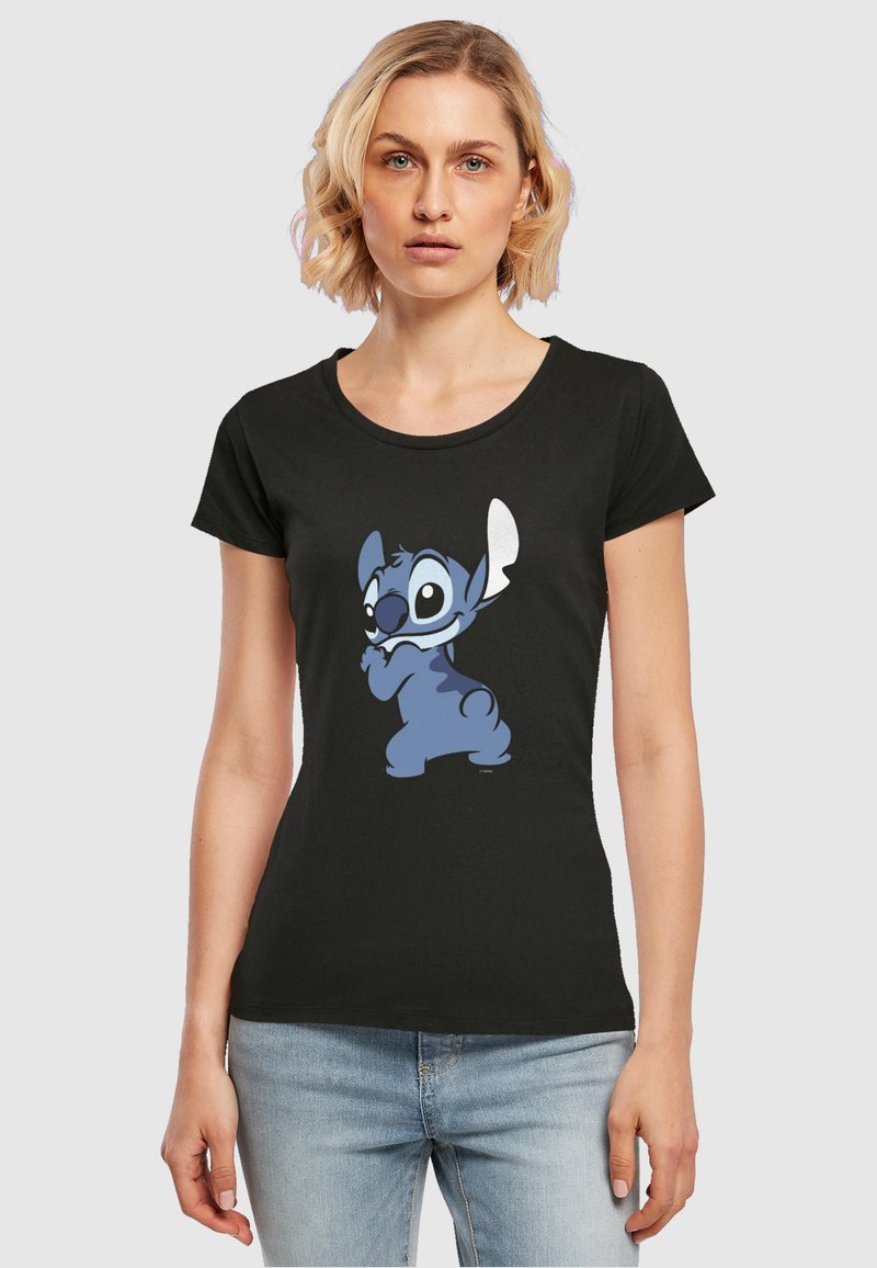 ABSOLUTE CULT LILO AND STITCH BACKSIDE BR - Potiskana majica - black ...