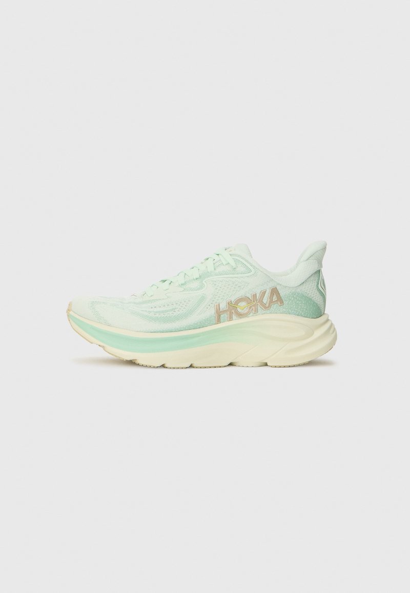 HOKA CLIFTON 10 - Road running shoes - sea glass/jadeite/light blue ...
