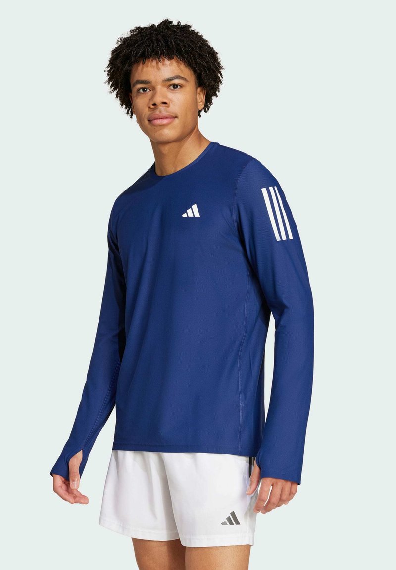 adidas Performance Long sleeved top - dark blue - Zalando.co.uk