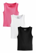 Next 3 PACK - Linne - black white pink/svart - Zalando.se