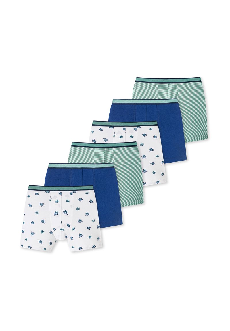 Schiesser 6-PACK - Pants - blau weiß grün/white - Zalando