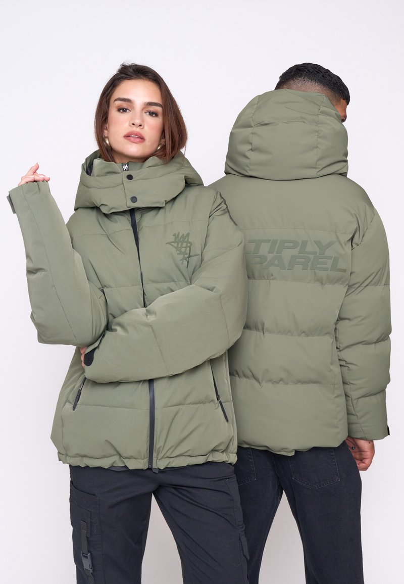 Multiply Apparel Winterjas - four leaf clover/kaki - Zalando.nl