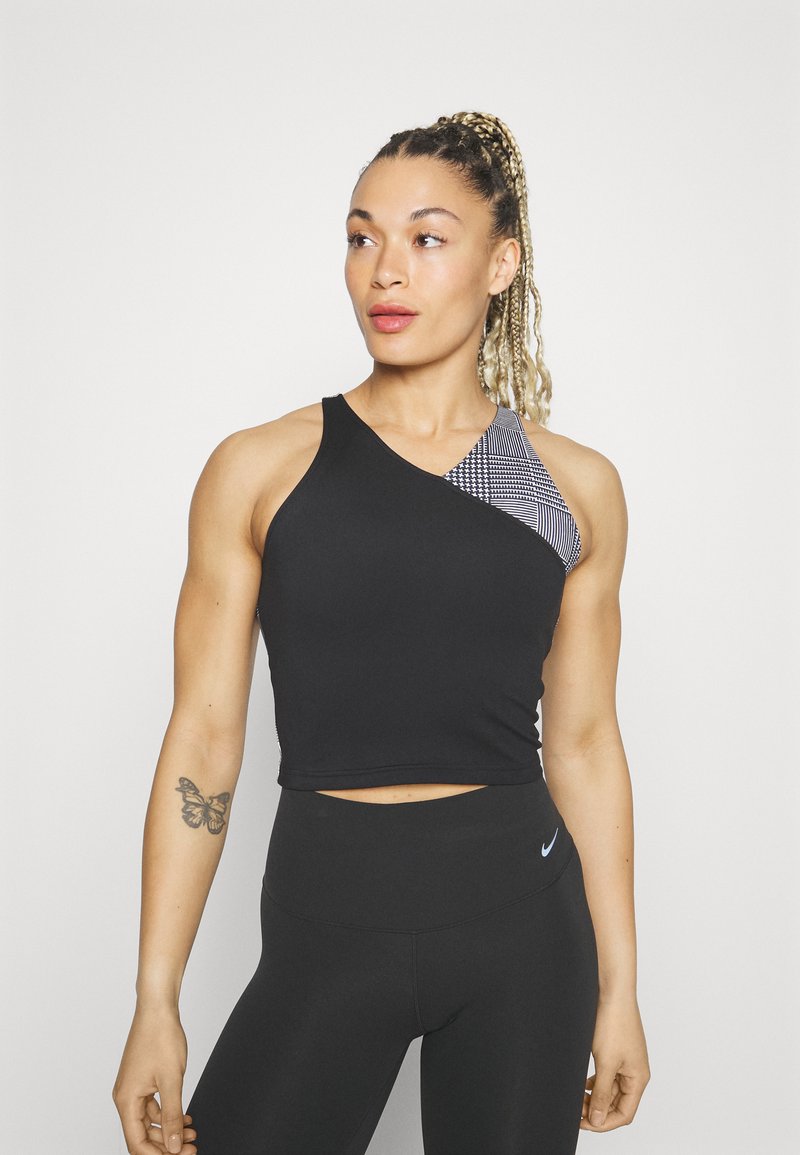 Nike Performance CROP - Top/czarny - Zalando.pl