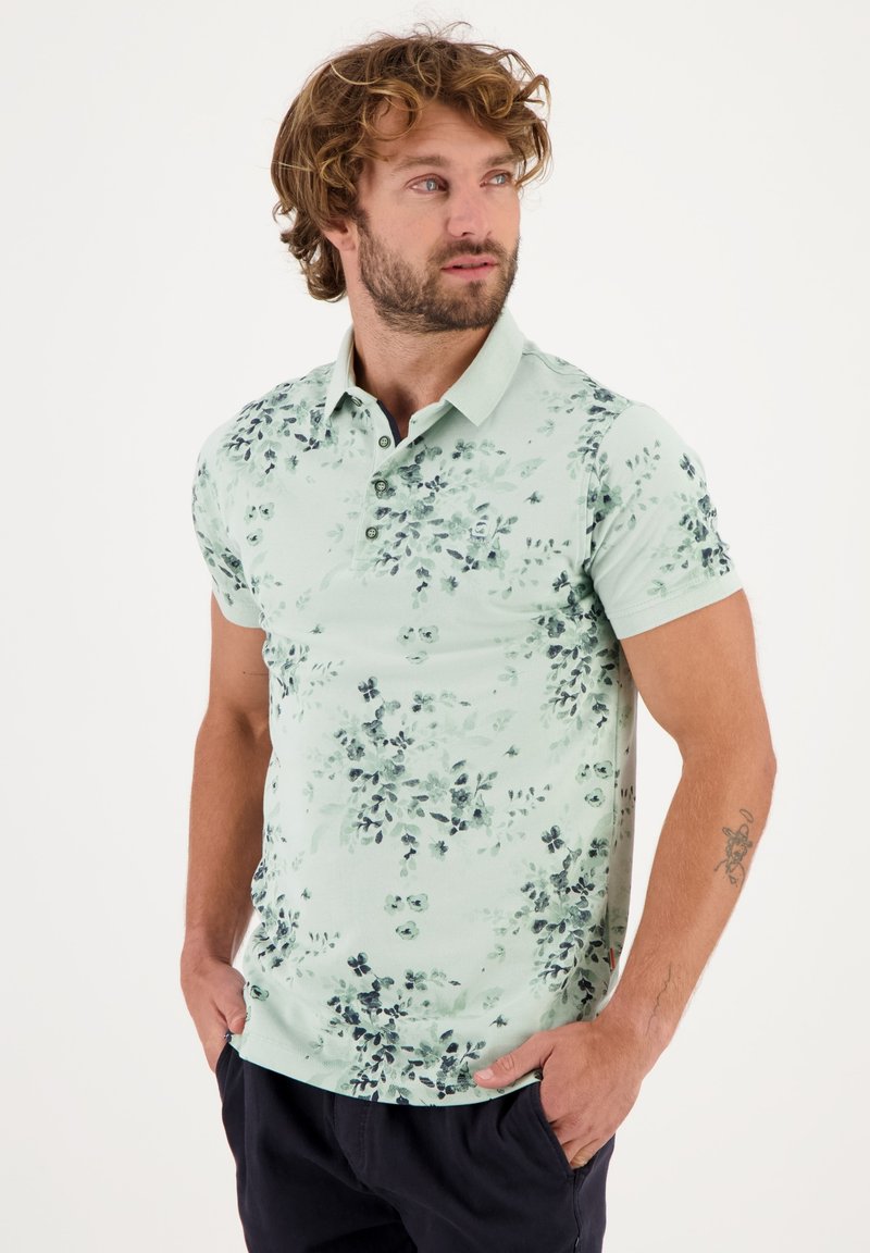 Gabbiano FLORAL PRINT - Polo shirt - sea green/green - Zalando.ie