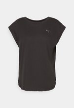 Puma STUDIO FOUNDATIONS TEE - Sport T-shirt - black/zwart - Zalando.nl