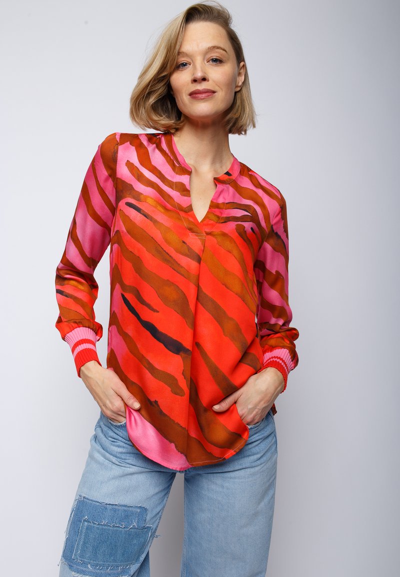 Emily van den Bergh Bluse - red pink zebra/rot - Zalando.de