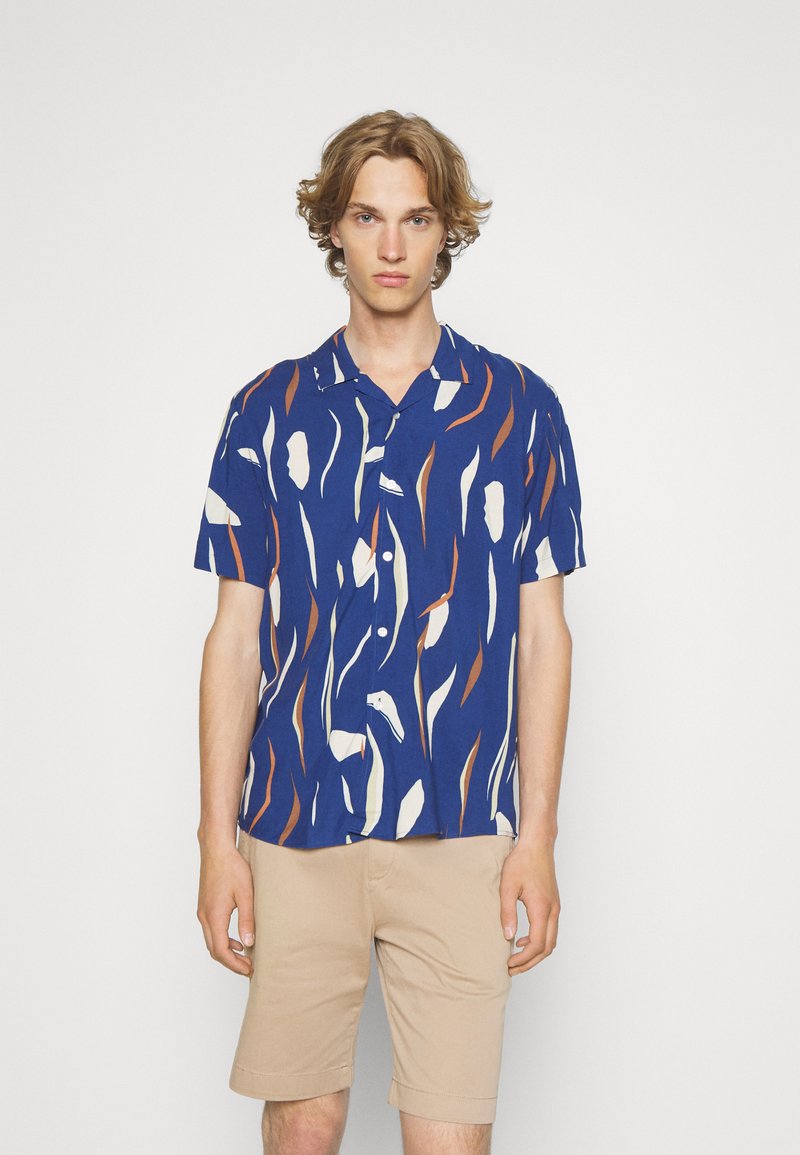 Pier One CONTEMPORARY ART REGULAR RESORT - Shirt - blue - Zalando.de