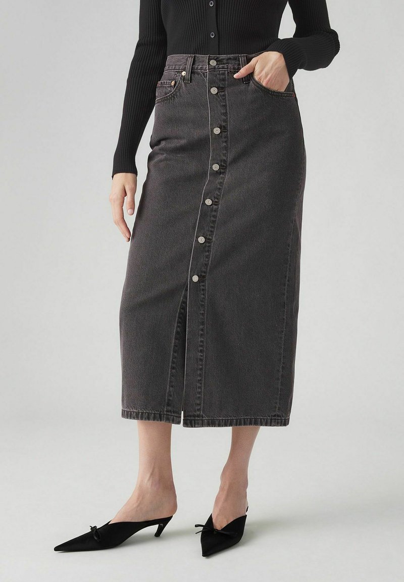 Levi S Jeansrock Can We Pretend Schwarz Meliert Zalando At