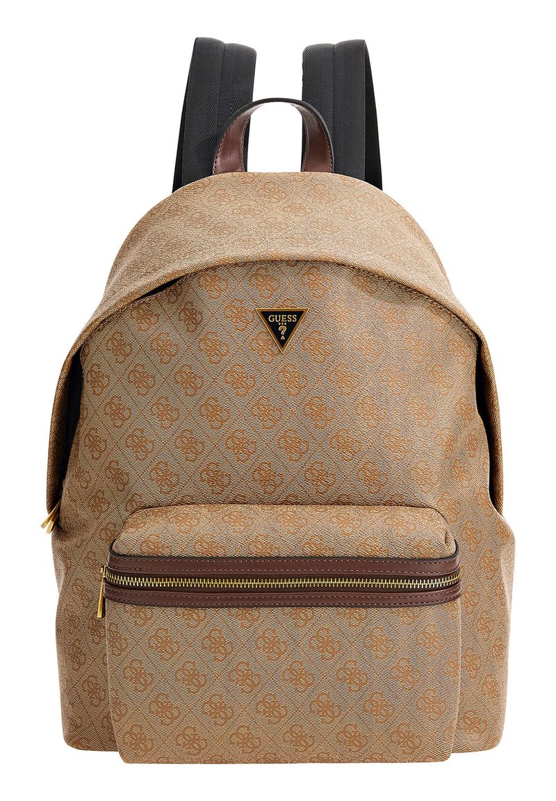 Guess VEZZOLA COMPACT BACKPACK UNISEX - Ryggsekk - beige/brown/beige ...