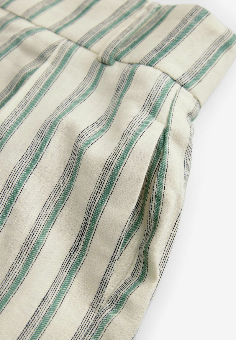 Next ELASTIC BACK WIDE LEG - Tygbyxor - khaki cream/beige - Zalando.se