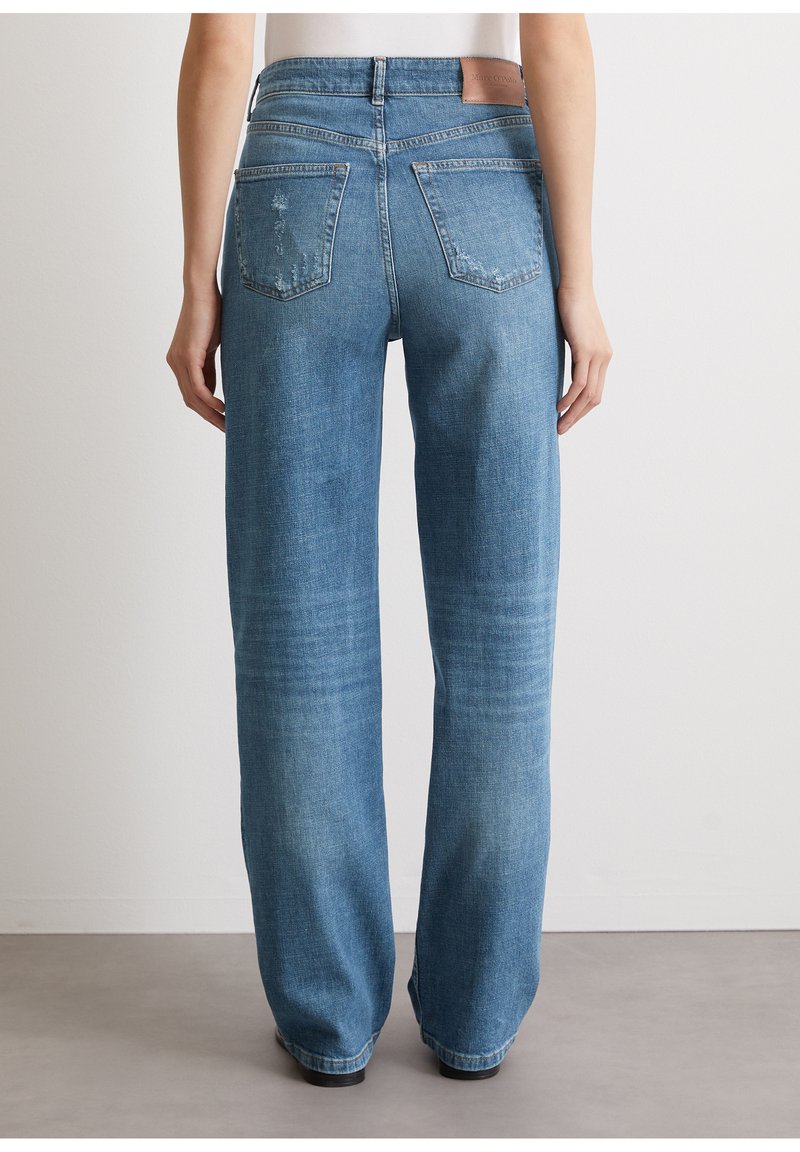 Marc O'Polo Jeans Straight Leg - fluent stretch wash/blau - Zalando.de