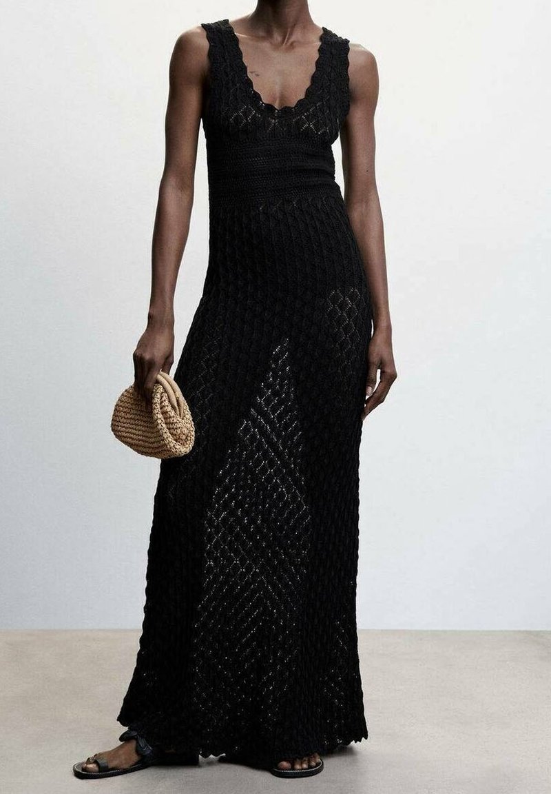 Mango Maxikjoler - black/sort - (Pre-owned) - Zalando.dk