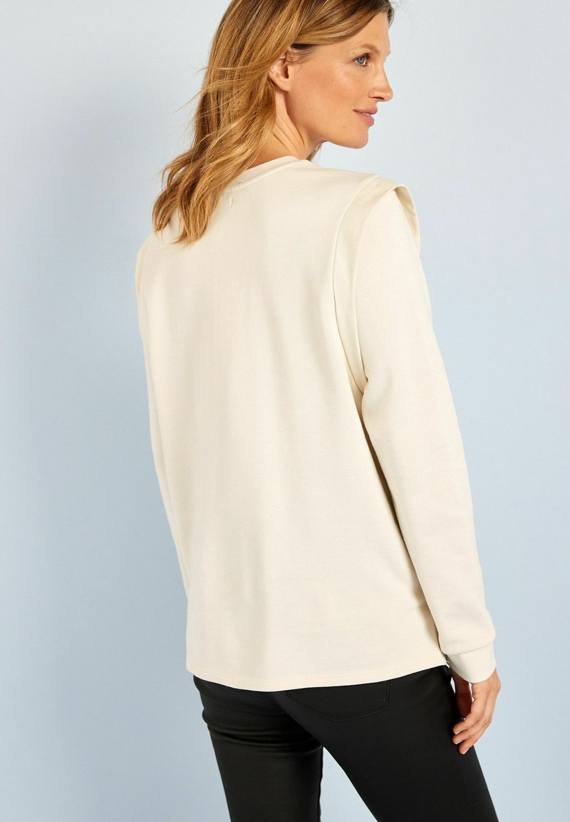 Next MATERNITY POPPER SIDE SWEATSHIRT - Mikina - cream/béžová - Zalando.cz