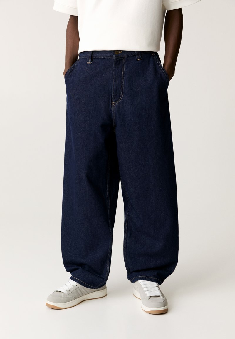 PULL&BEAR SKATER - Jeans Relaxed Fit - dark blue/mørkeblå - Zalando.dk