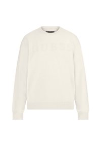 Guess FRONTLOGO - Sweater - creme/beige - Zalando.nl