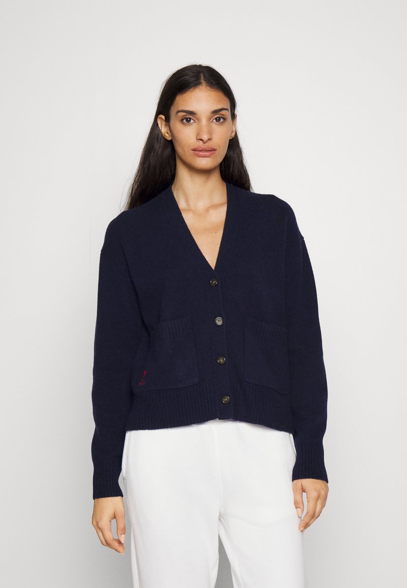 Polo Ralph Lauren LONG SLEEVE CARDIGAN - Cardigan - hunter navy/dark blue - Zalando.de