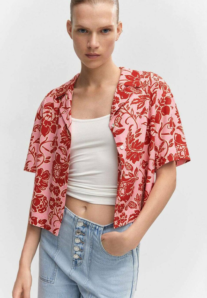 Mango NAMIBIA-H - Button-down blouse - rose/pink - Zalando.co.uk