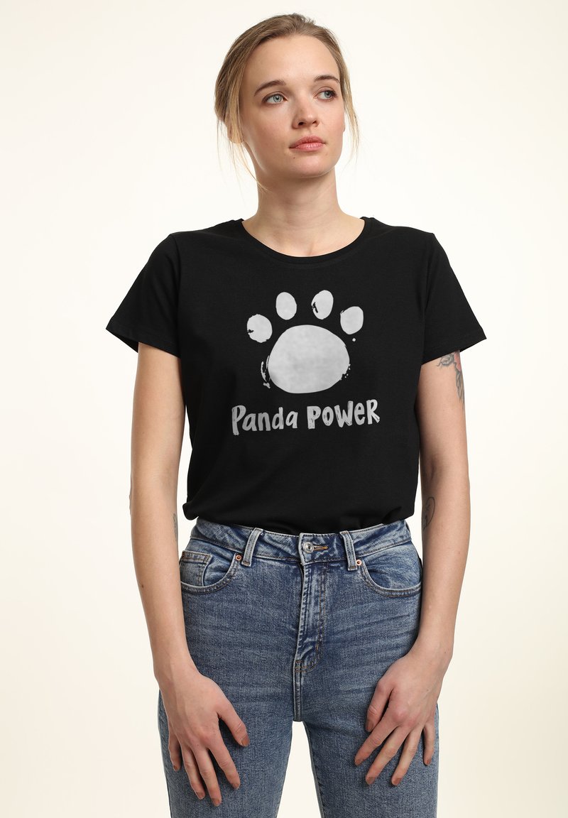 Disney TURNING RED PANDA POWER - Triko s potiskem - black/černá ...