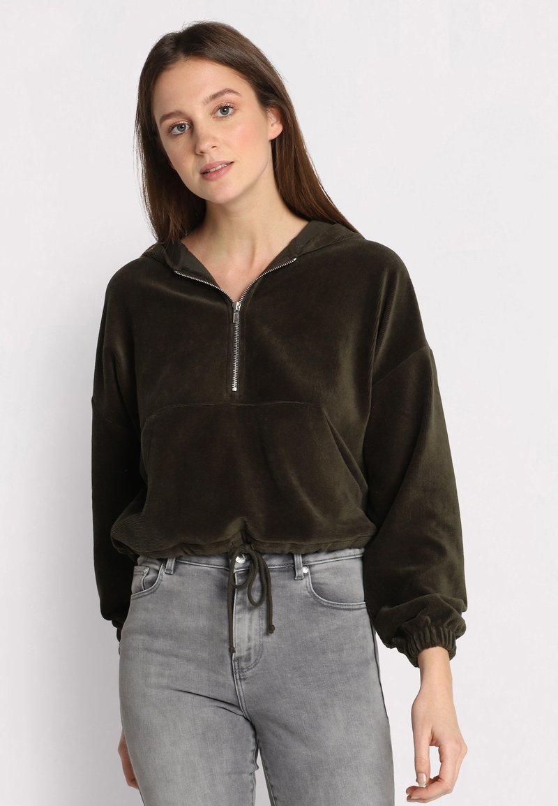 Cache Cache Hoodie - vert khaki/black denim - Zalando.de