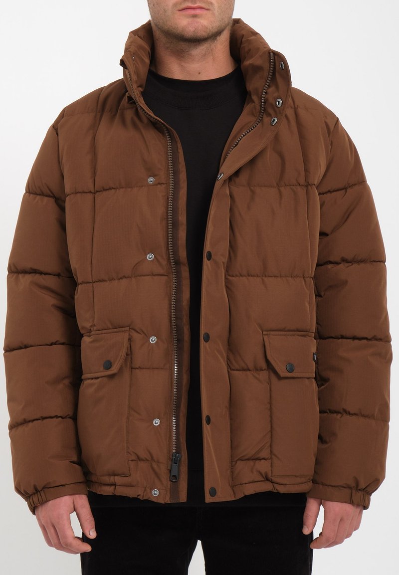 Volcom PUFF SUPERSTONER II 5K - Winter jacket - burro brown/brown ...