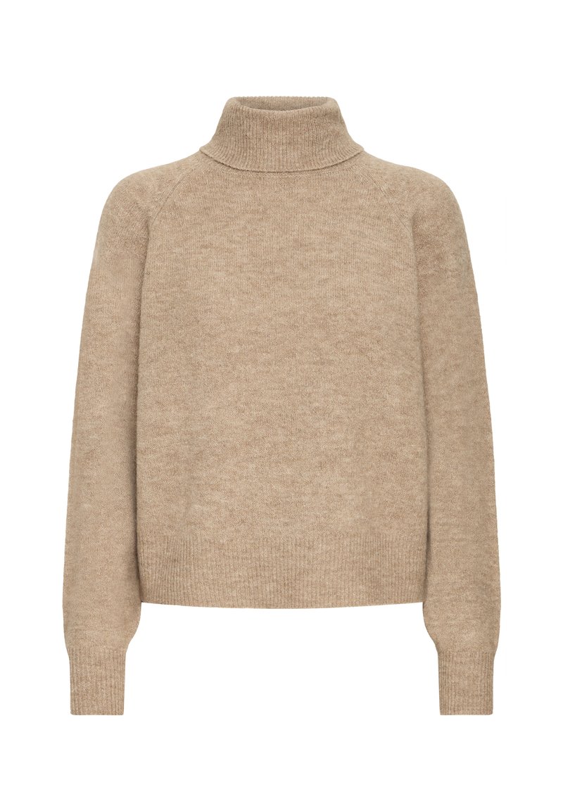 b.young BYMONNA ROLLNECK - Trui - walnut melange/lichtbruin - Zalando.nl