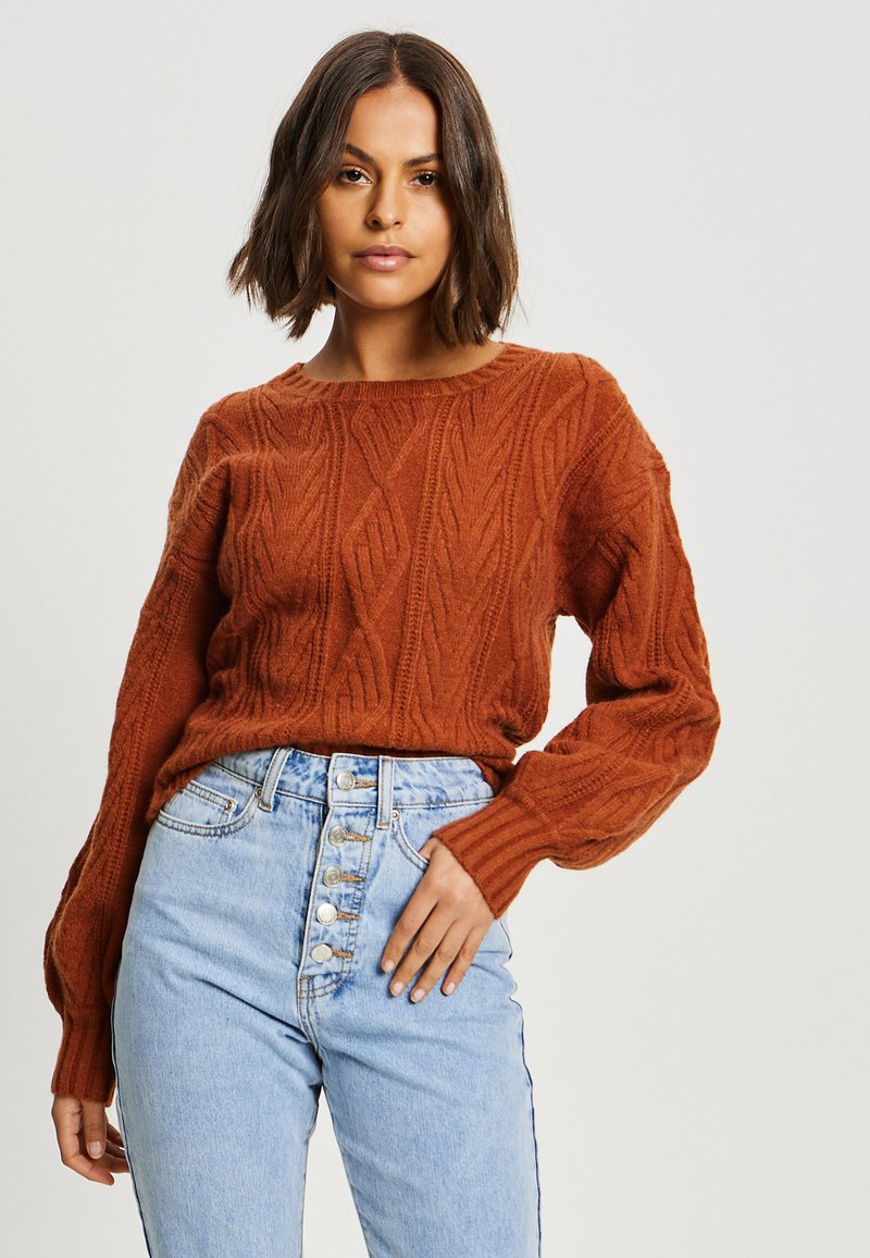 THE FATED KATIE - Jumper - rust/light brown - Zalando.ie