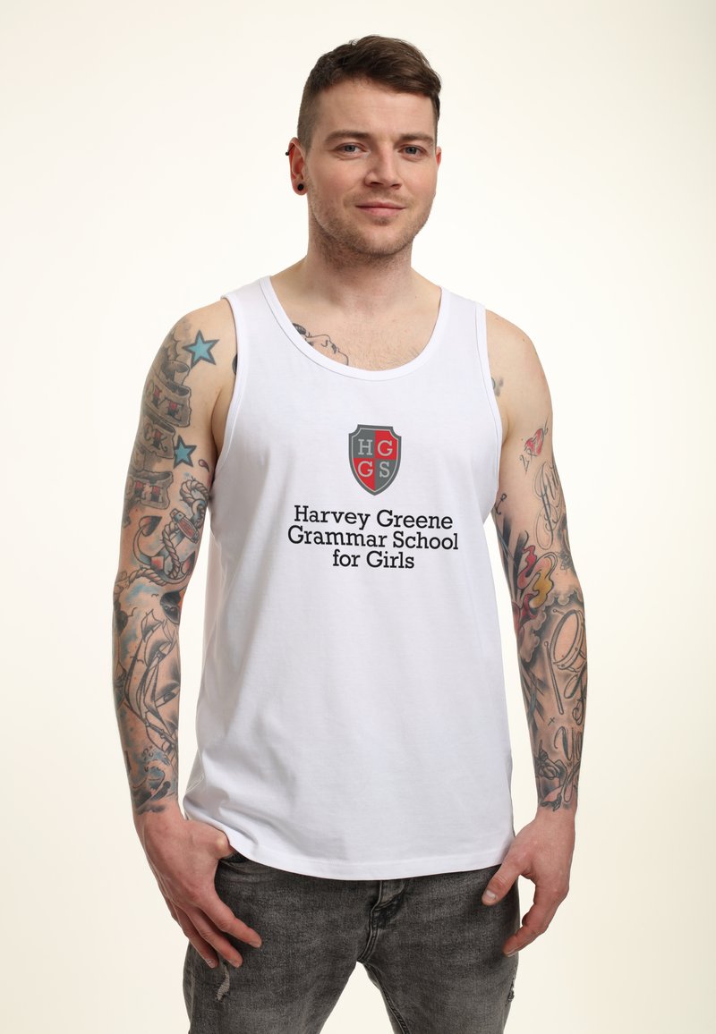 Henry Tiger HEARTSTOPPER HARVEY GREEN GRAMMAR - Top - white/hvid ...