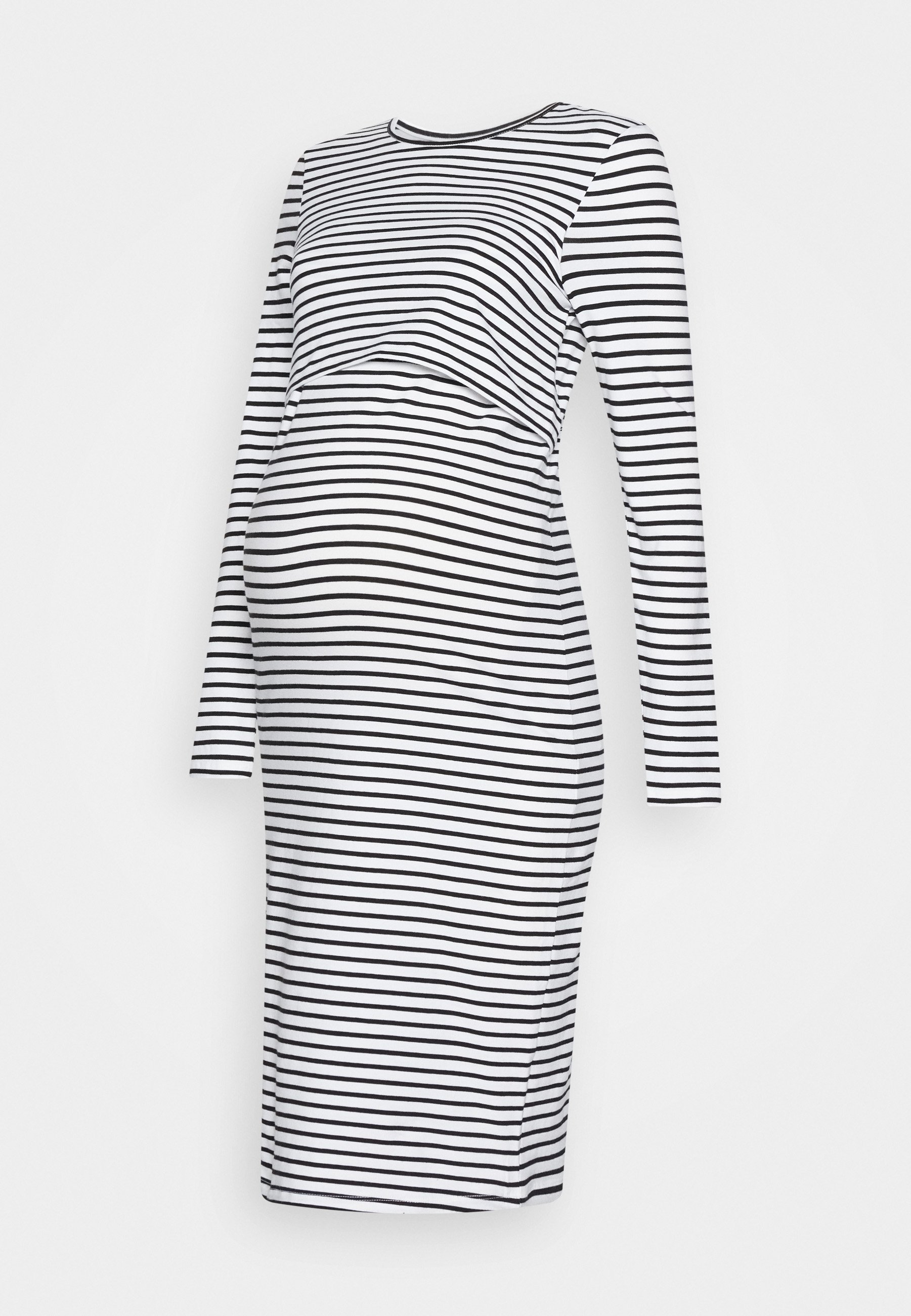 Pieces Maternity PMHEBA NURSING DRESS - Jerseykleid - black/bright ...