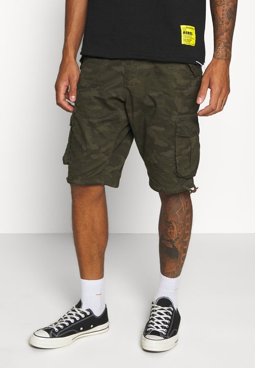 INDICODE JEANS MONROE - Shorts - army/dunkelgrün - Zalando.ch