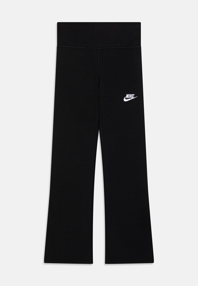 Nike Sportswear FLARE - Tracksuit bottoms - black/white/black - Zalando.ie