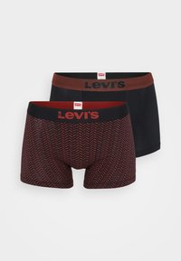 Levi's® MEN HERRINGBONE 2 PACK - Boxers - red/black/noir - ZALANDO.FR