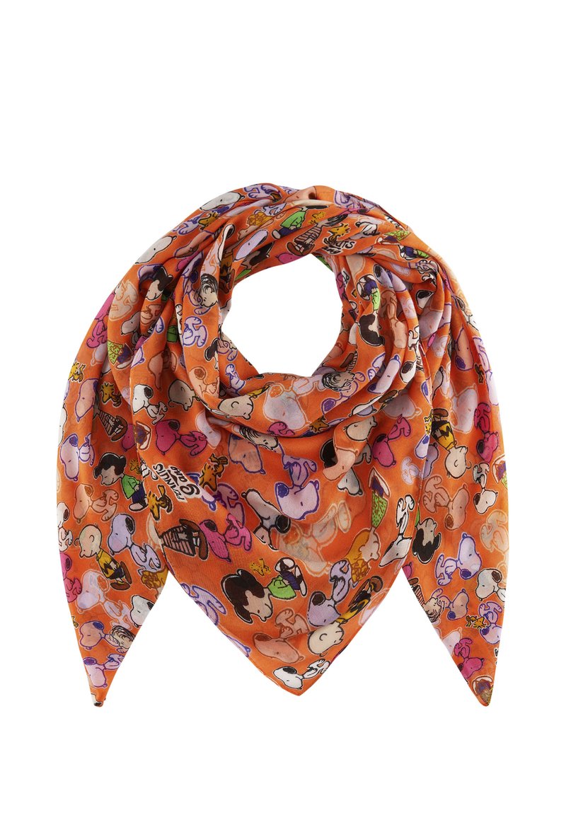 Codello PEANUTS MIT SNOOPY - Schal - pin/orange - Zalando