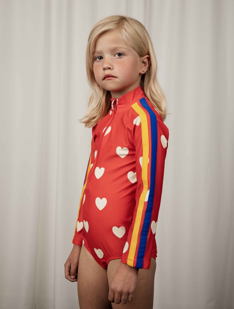 Mini Rodini HEARTS SWIMSUIT - Plavky - red/červená - Zalando.sk