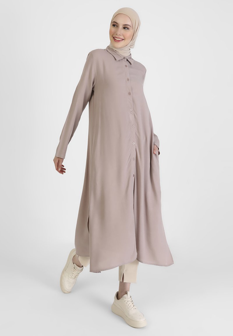 Modanisa MINK - Shirt dress - taupe - Zalando.ie