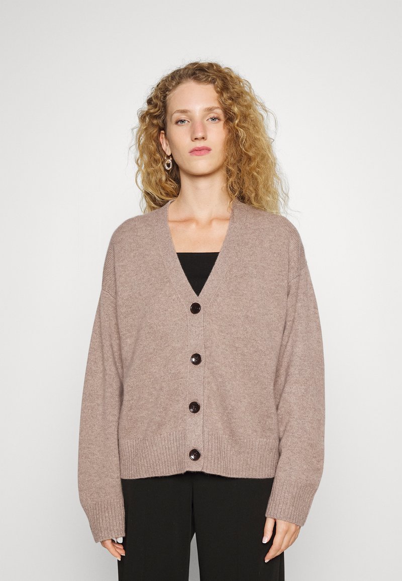Davida Cashmere NECK WIDE - Strickjacke - mink/taupe - Zalando.de
