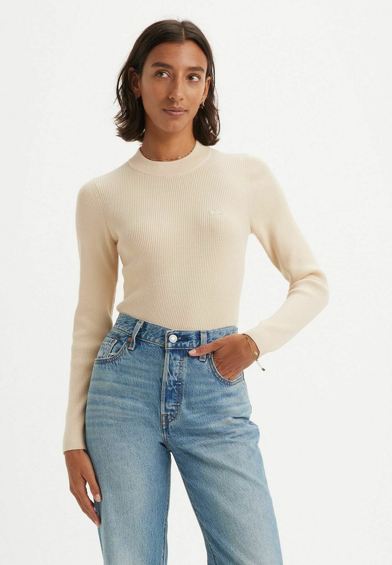 Levi's® RIB CREW SWEATER - Jumper - off white/off-white - Zalando