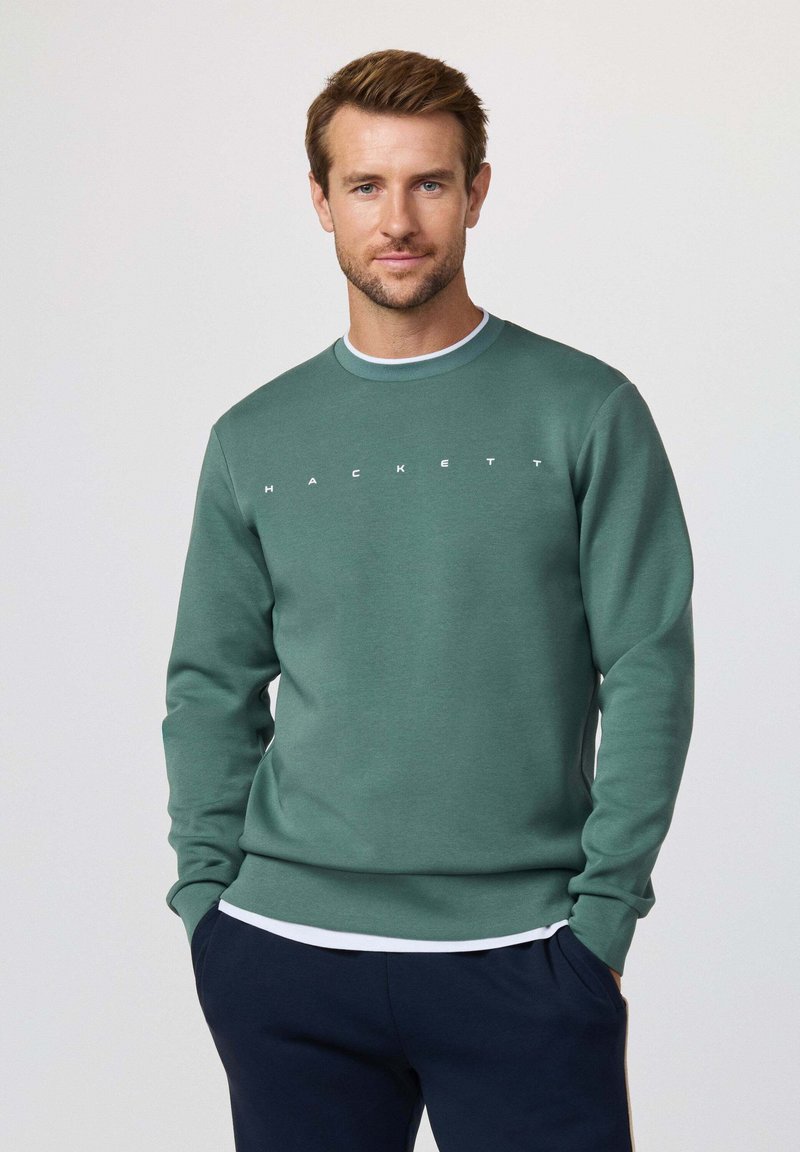 Hackett London HS ESSENTIAL CREW - Sweatshirt - sage green/green - Zalando
