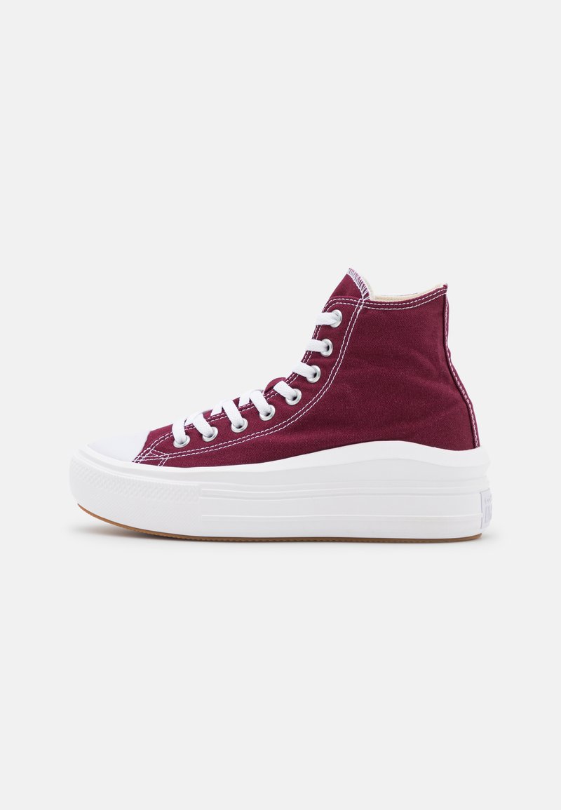 Converse CHUCK TAYLOR ALL STAR MOVE - Sneaker high - dark beetroot ...