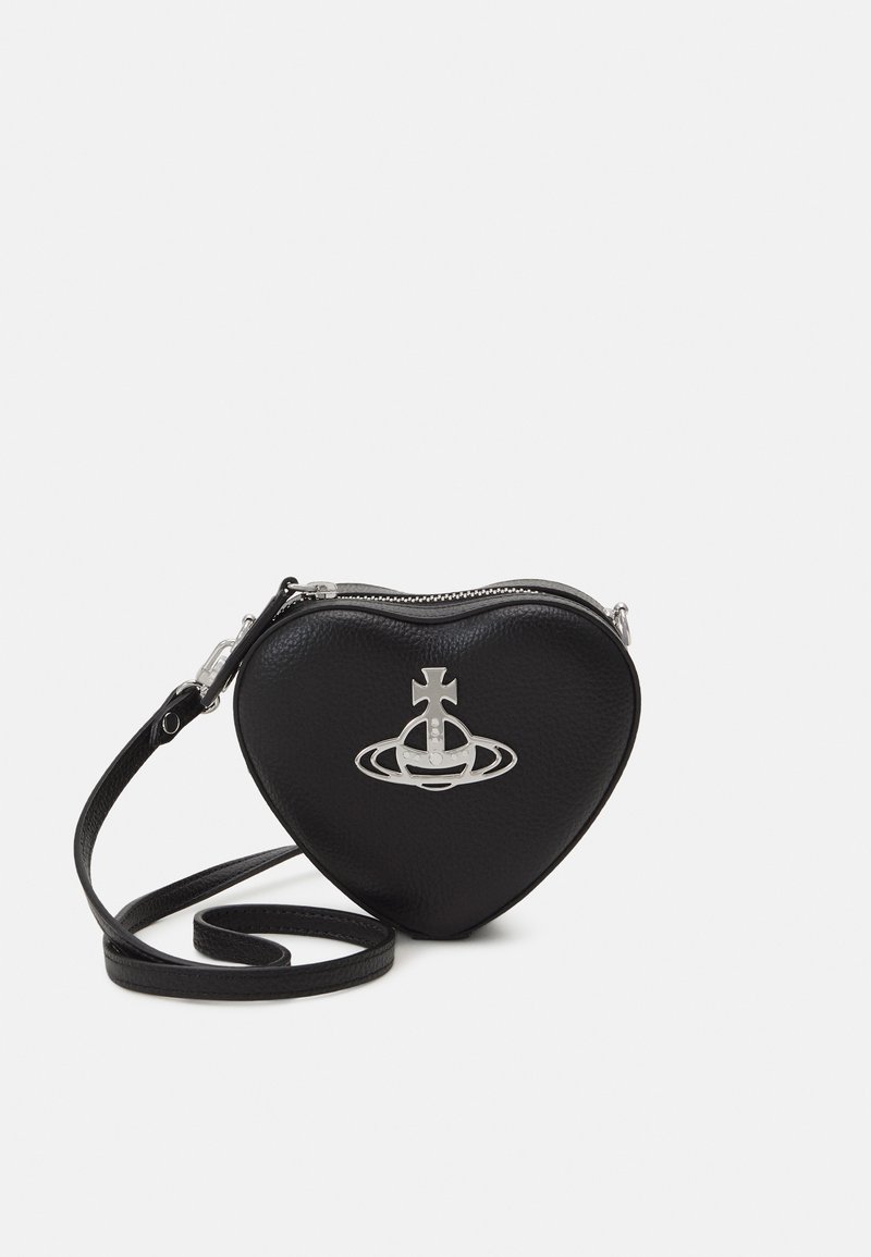 Vivienne Westwood MINI HEART CROSSBODY - Across body bag - black - Zalando.ie