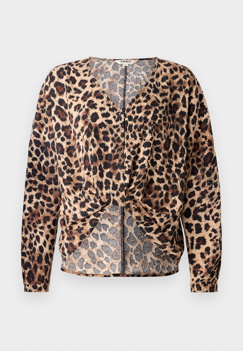 ONLY ONLMASC THALIA LIFE - Hemdbluse - light taupe/hellbraun - Zalando