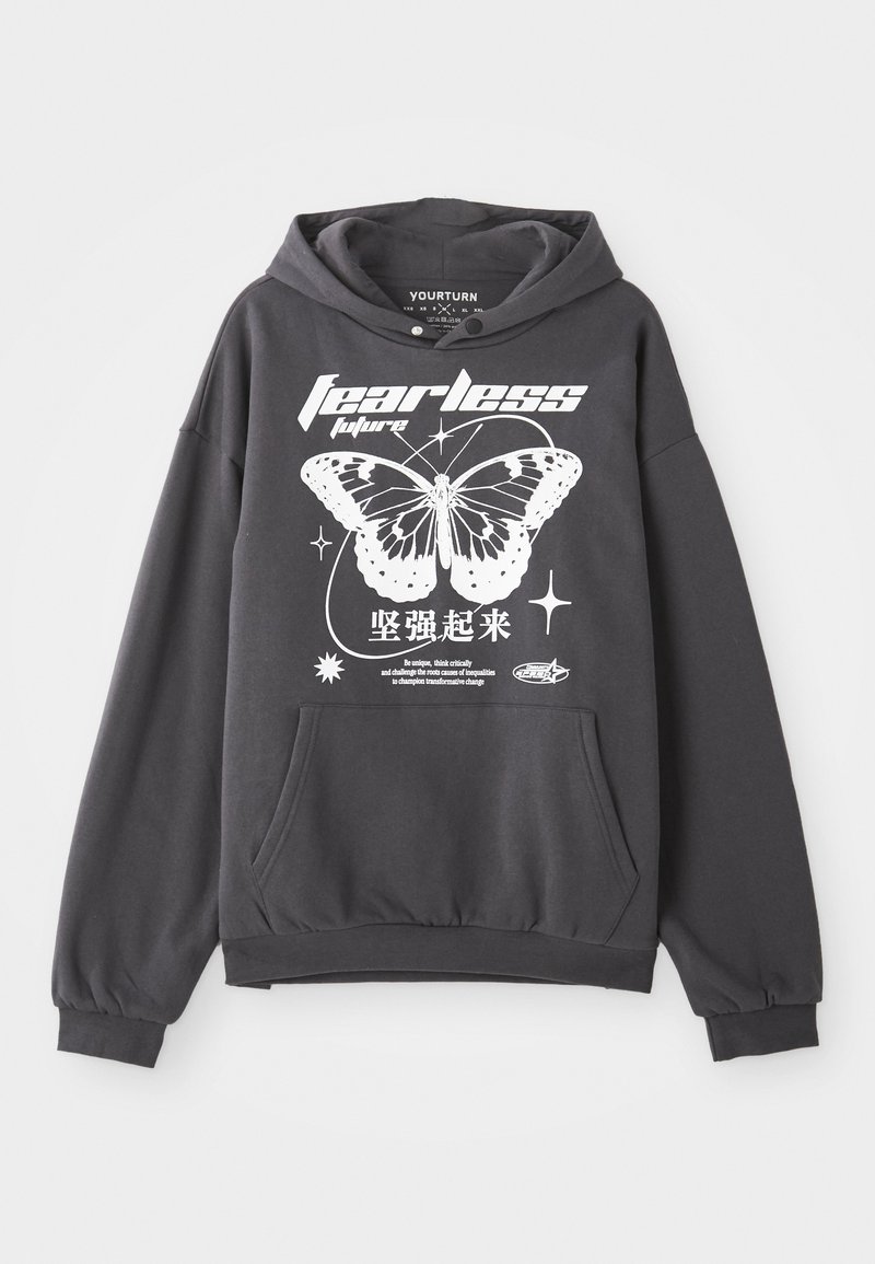 YOURTURN UNISEX ADAPTIVE RELAXED FIT HOODIE - Hoodie - dark grey ...